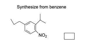 Solved Synthesize from benzene NO2 | Chegg.com