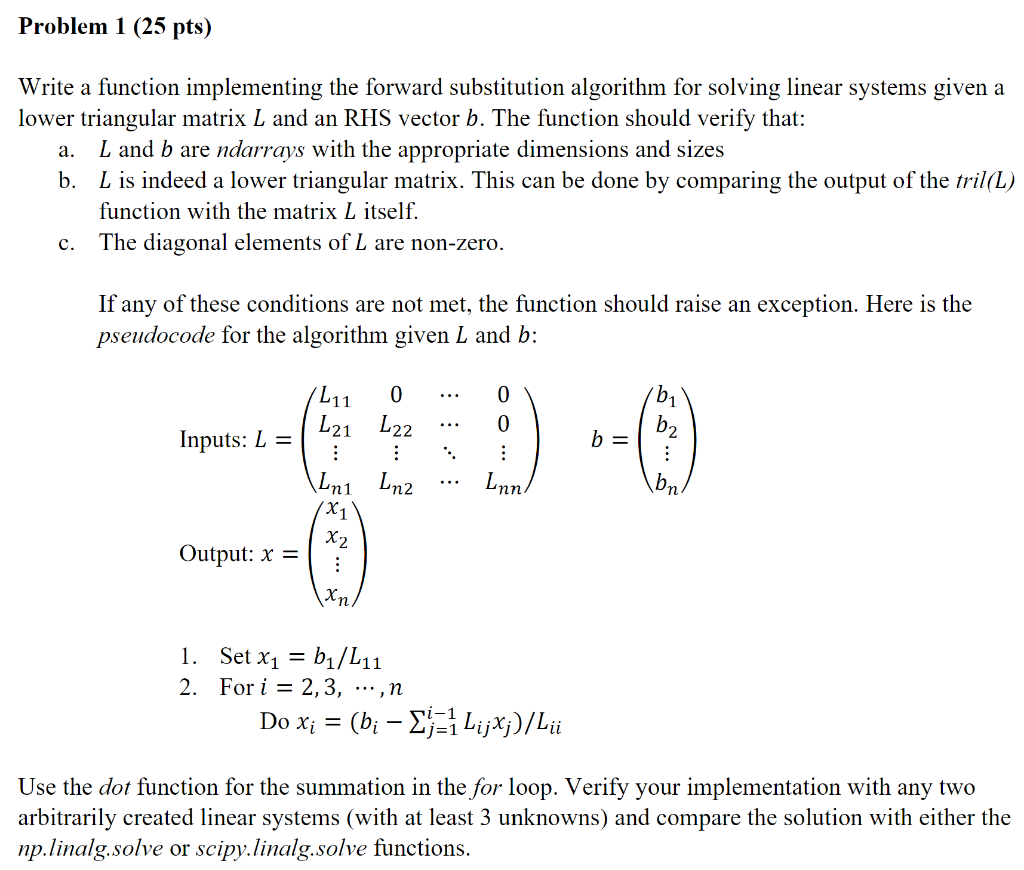 Solved Write a function implementing the forward | Chegg.com