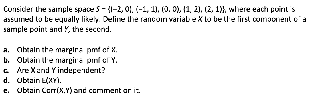 Solved Consider the sample space | Chegg.com
