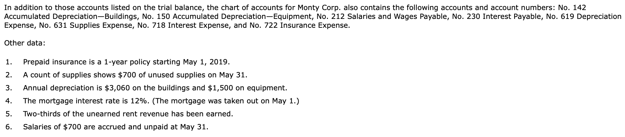 Solved Problem 3-2A (Part Level Submission) The Monty Corp. | Chegg.com