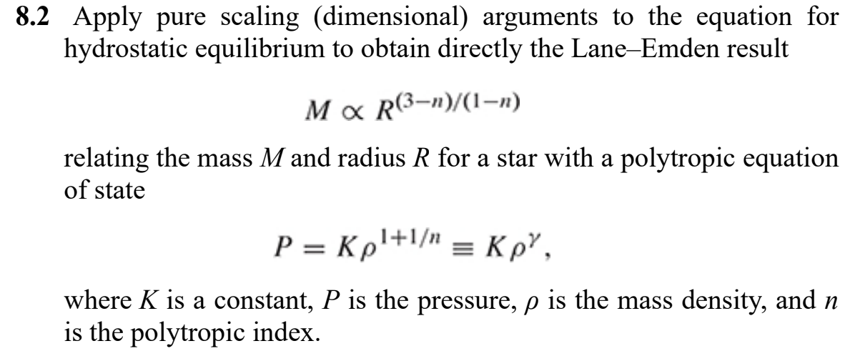 Solved 8.2 Apply pure scaling (dimensional) arguments to the | Chegg.com