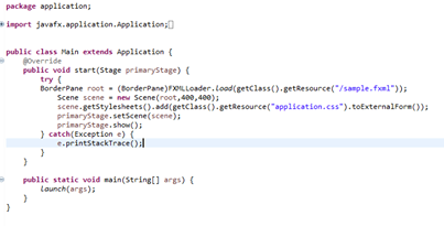 Solved i keep having an error in my JavaFX build - Caused | Chegg.com