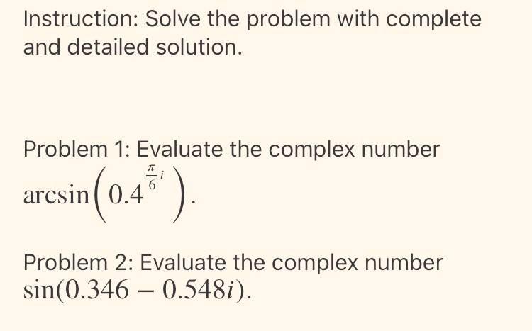 Solved Instruction: Solve the problem with complete and | Chegg.com