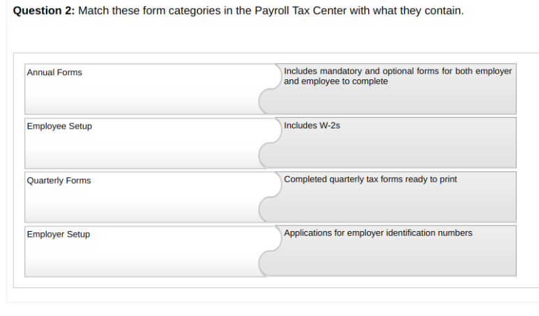 Solved Question 16: Match these QuickBooks Online financial | Chegg.com