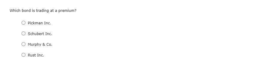 Solved The following bond list is from the business section | Chegg.com