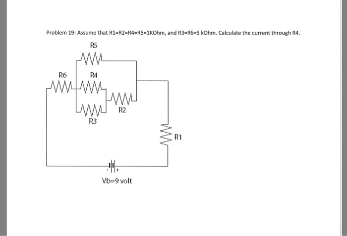 Solved Problem 19: Assume that R1-R2 R4-R5-1KOhm, and | Chegg.com