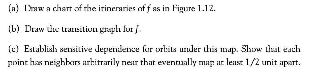 Define the tent map on the unit inverval [0,1] by if | Chegg.com
