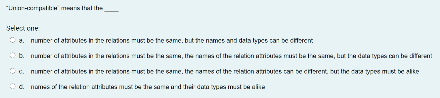 Solved A(n) join returns not only the rows matching the join | Chegg.com