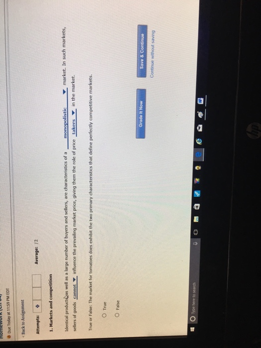 Solved Identical products as well as a large number of | Chegg.com