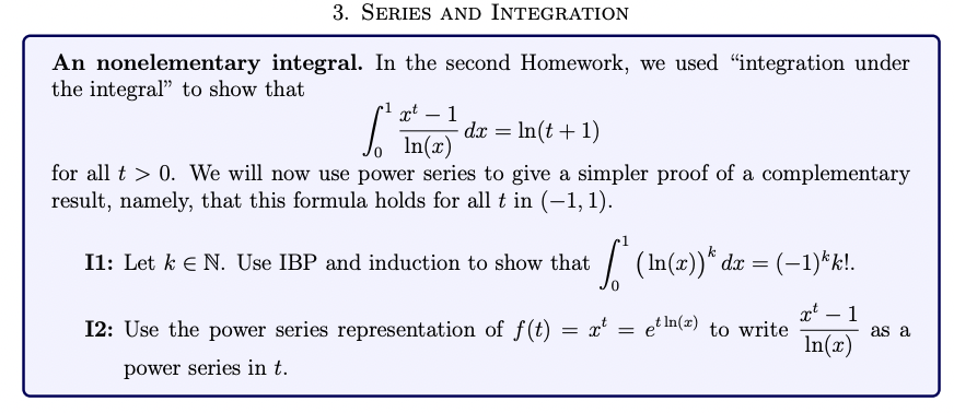 Solved 3. SERIES AND INTEGRATION An nonelementary integral. | Chegg.com