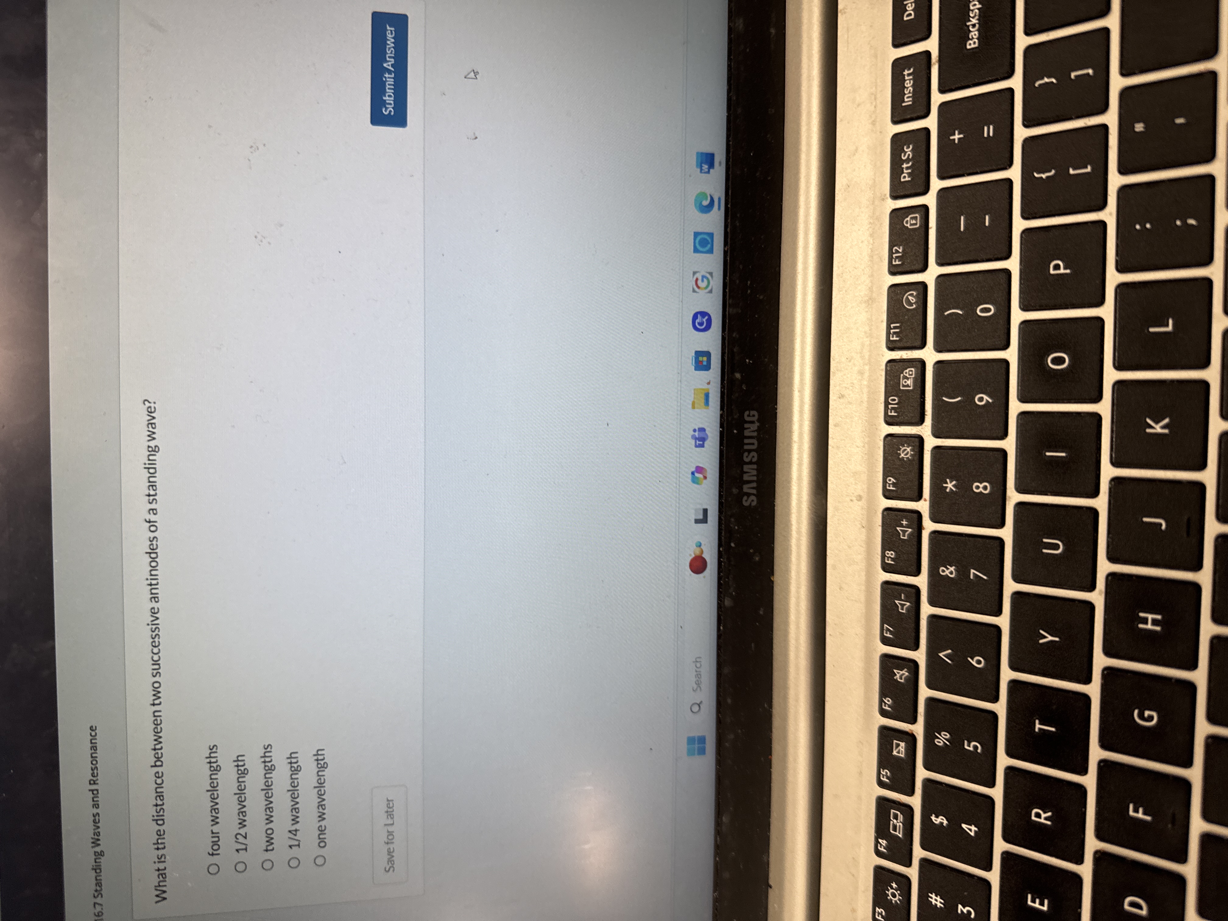 Solved What is the distance between two successive antinodes | Chegg.com