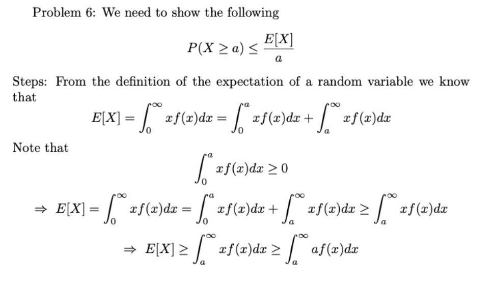Solved Problem 6 Suppose That X Is A Non Negative Random 
