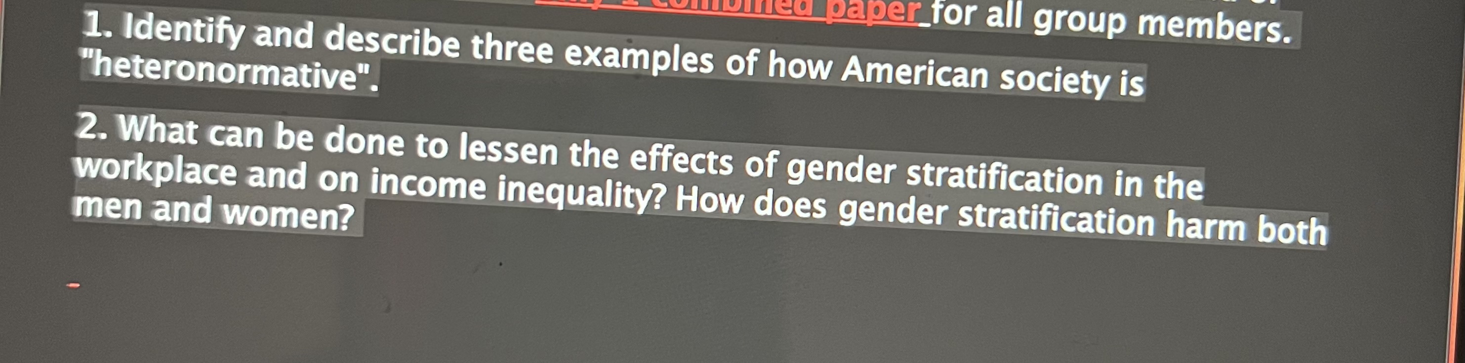 1. Identify and describe three examples of how | Chegg.com