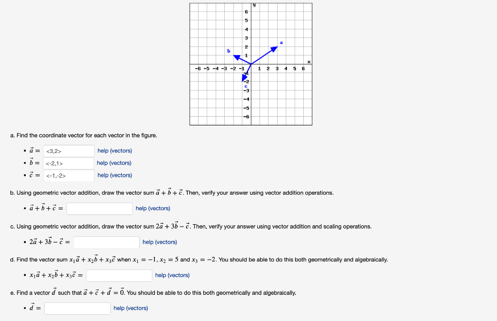 Solved a. Find the coordinate vector for each vector in the | Chegg.com