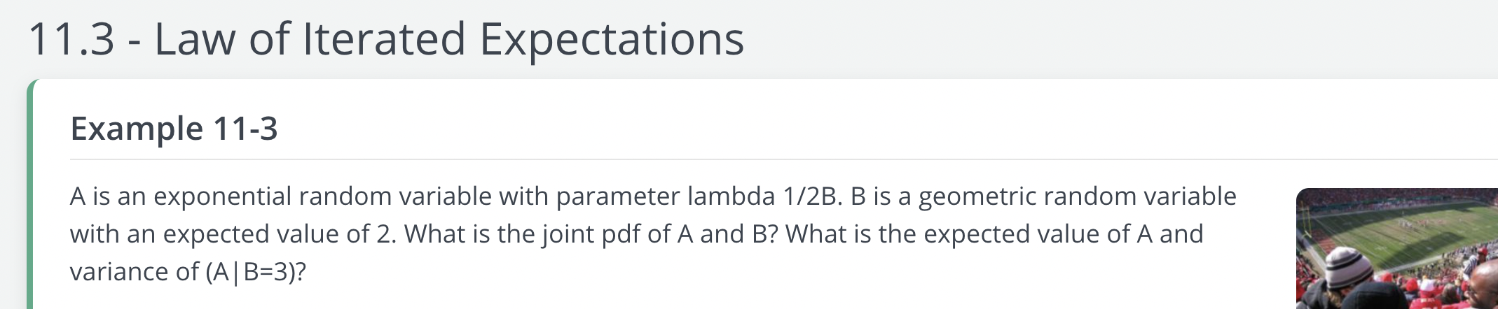 Solved 11 3 Law Of Iterated Expectations Example 11 3 A Is