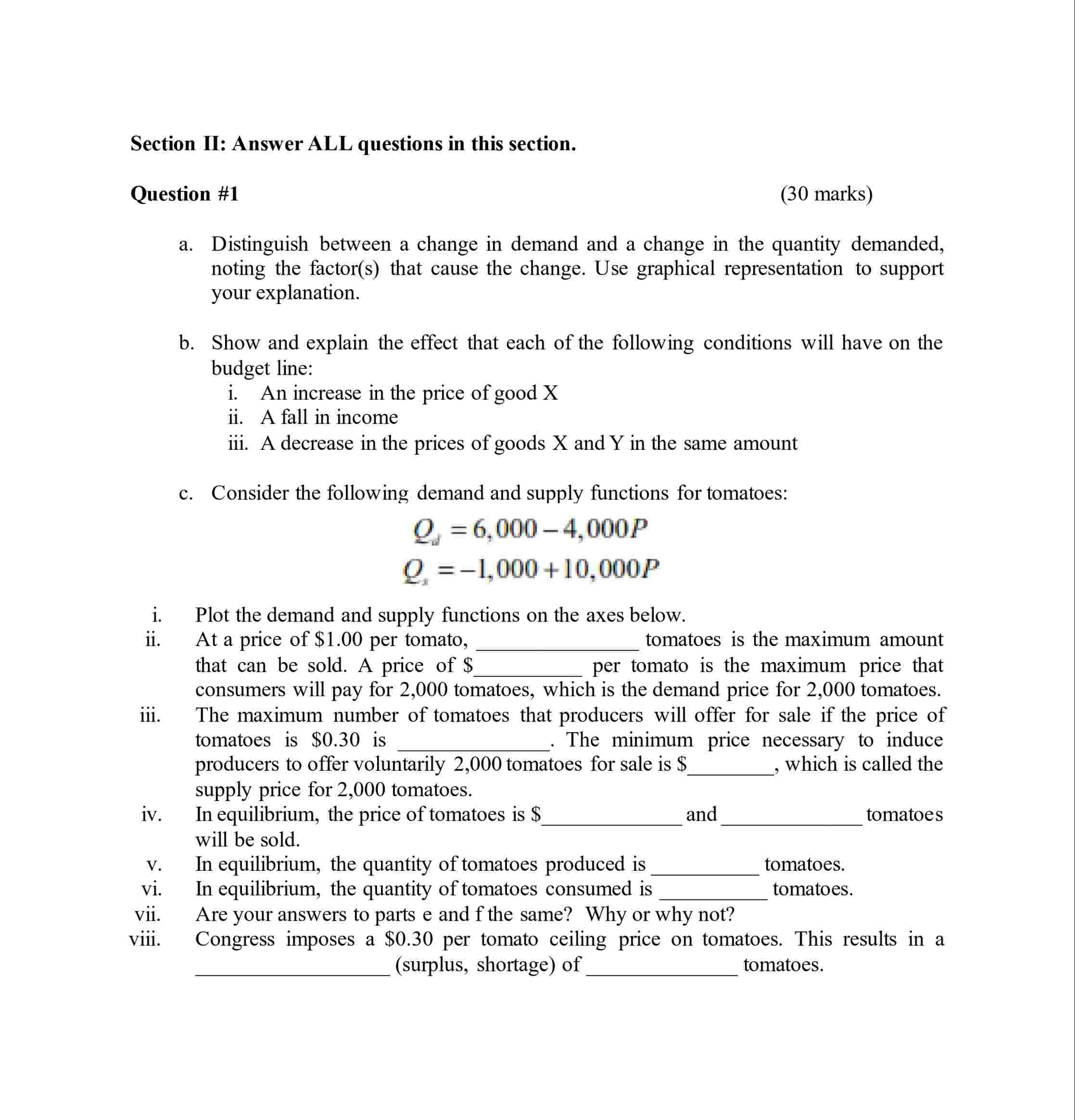 Solved Section II: Answer ALL questions in this section. | Chegg.com