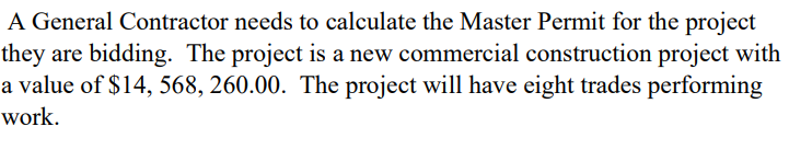 Solved A General Contractor needs to calculate the Master | Chegg.com