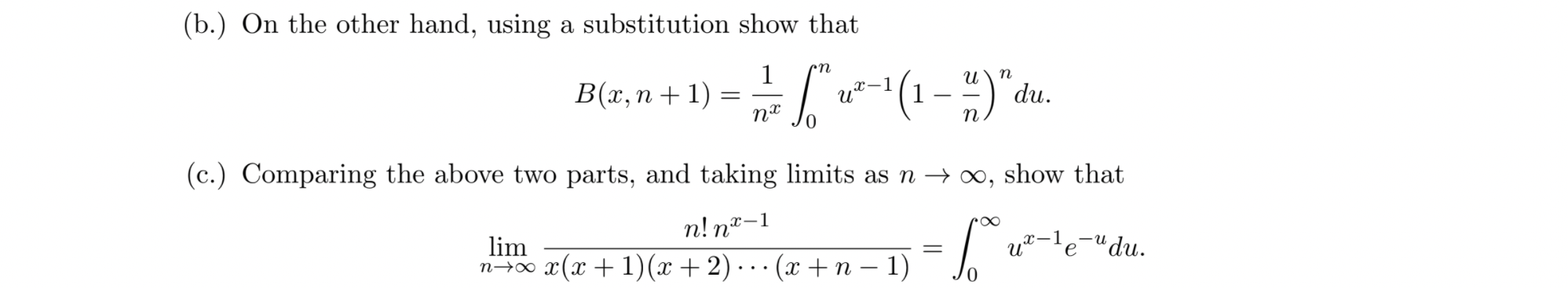 Solved Problem 4 (The Gamma function). Among the most | Chegg.com