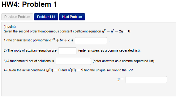 Solved HW4: Problem 1 Previous Problem Problem List Next | Chegg.com Solved HW4: Problem 1 Previous Problem Problem List Next | Chegg.com