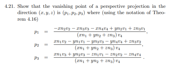 Theorem 4.16 1. Parallel projections map parallel | Chegg.com