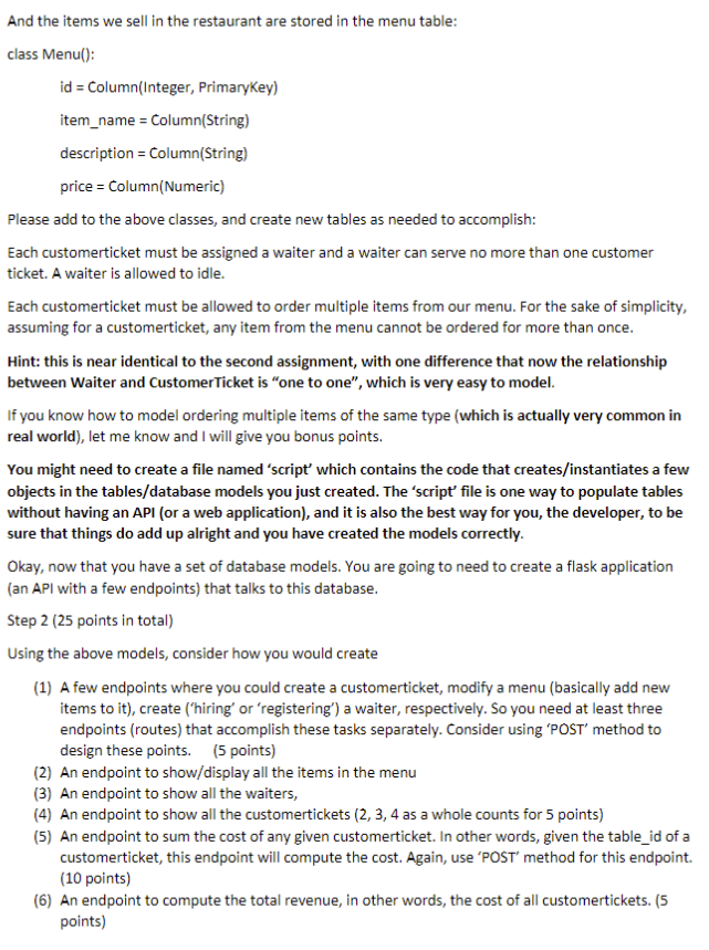 Solved Hello, this is the only information I have for Part I | Chegg.com