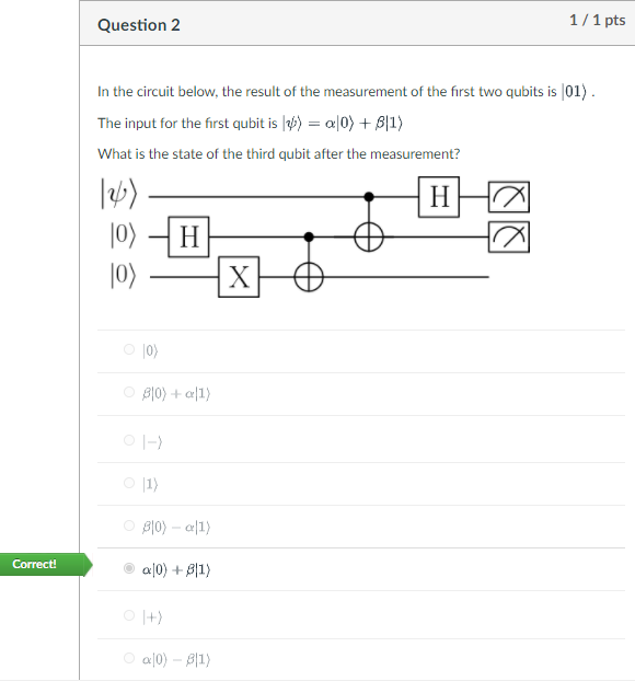 Solved Quantum Computing I know the correct answer but do | Chegg.com