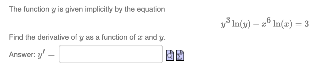 Solved The function y is given implicitly by the equation | Chegg.com