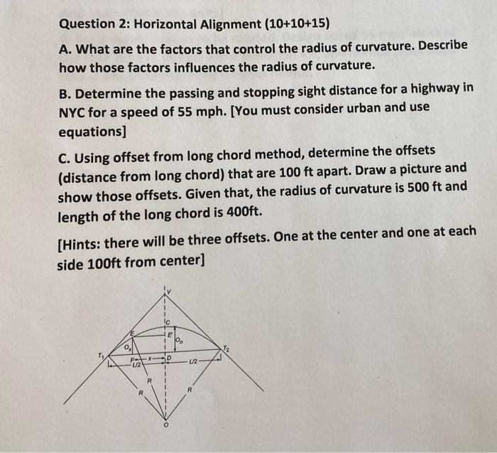 Solved Question 2: Horizontal Alignment (10+10+15) A. What | Chegg.com