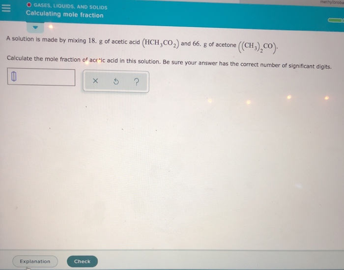 Solved O GASES, LIQUIDS, AND SOLIDS Calculating mole | Chegg.com