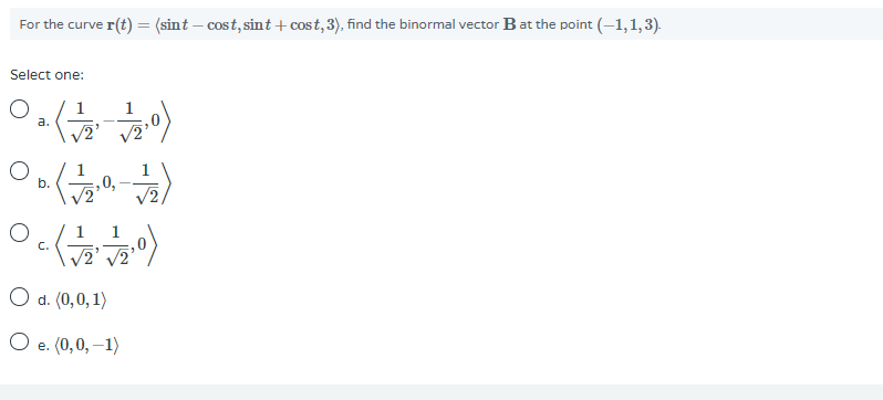 Solved The normal plane and the osculating plane of a curve | Chegg.com