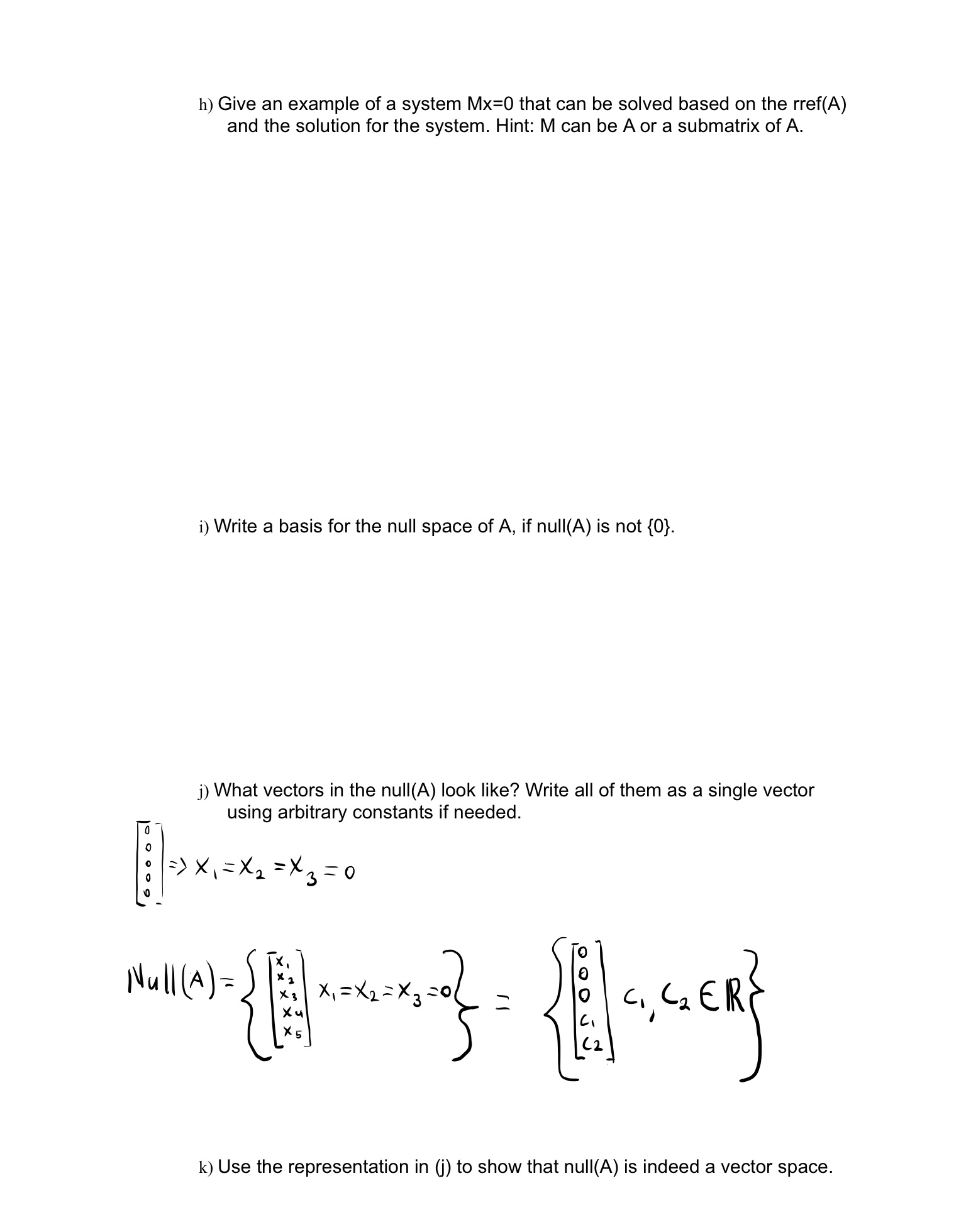Solved A is a 3×5 matrix So, Domain is R5 \& codomain is R3 | Chegg.com