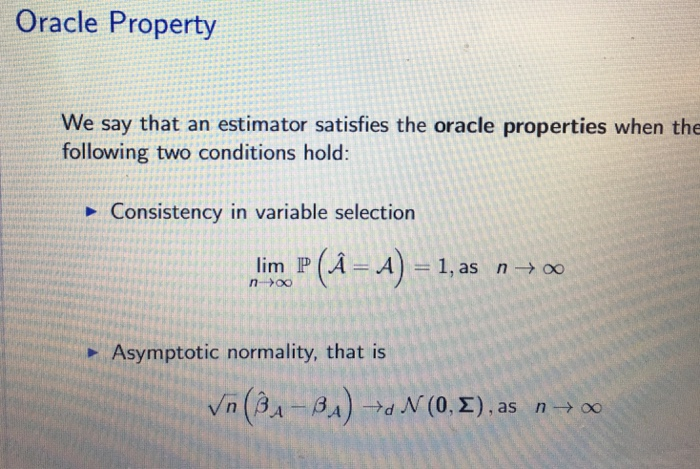 Solved Adaptive LASSO (AdaLASSO) The Adaptive LASSO | Chegg.com