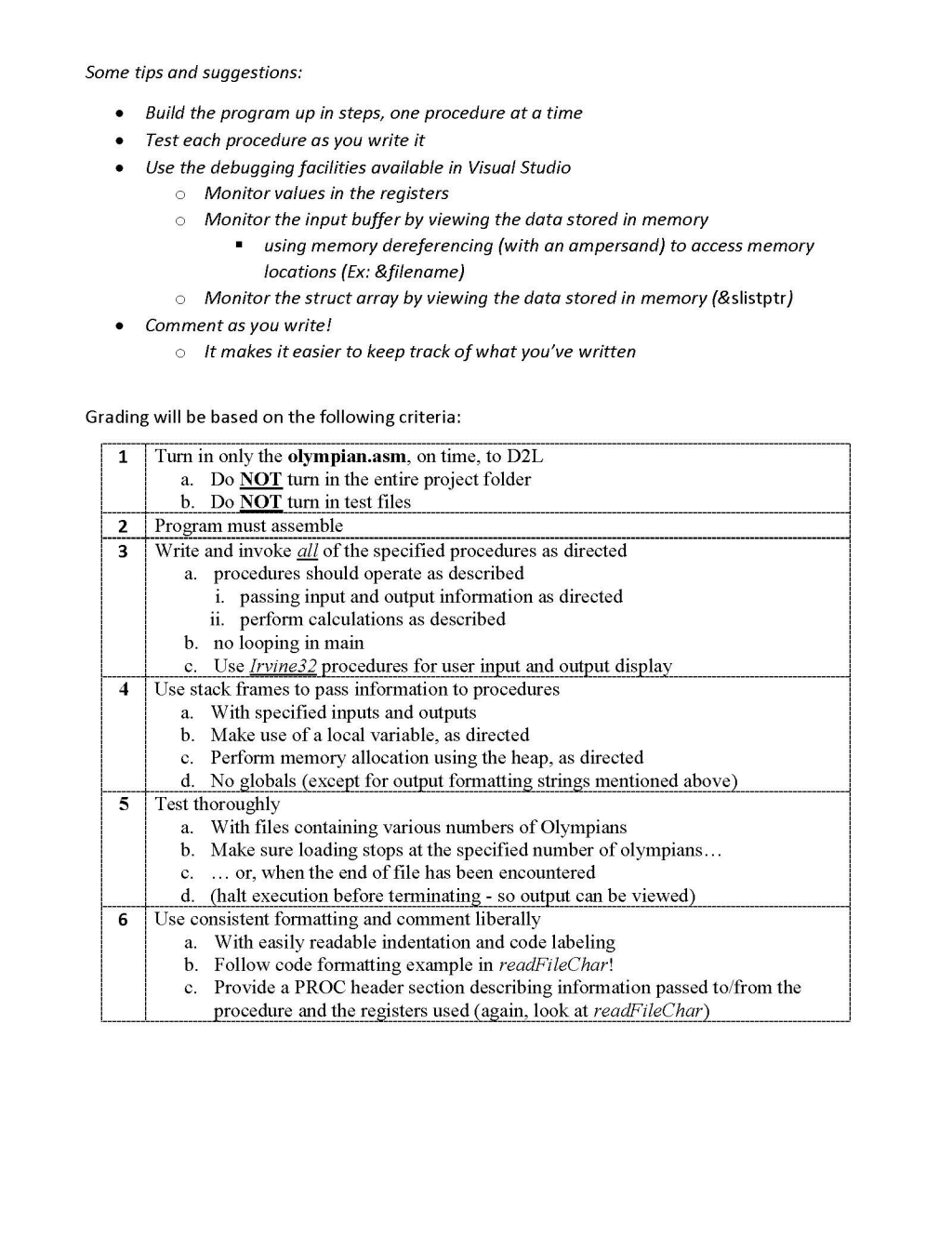 Solved CSC235 - Final Project (\#5), olympians Assignment: | Chegg.com