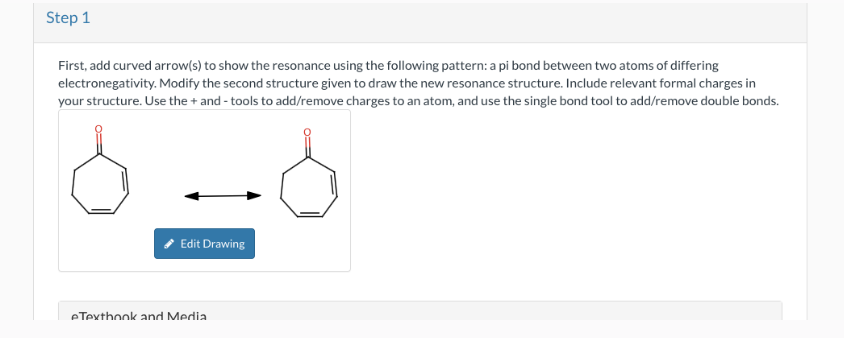 Solved First, add curved arrow(s) ﻿to show the resonance | Chegg.com