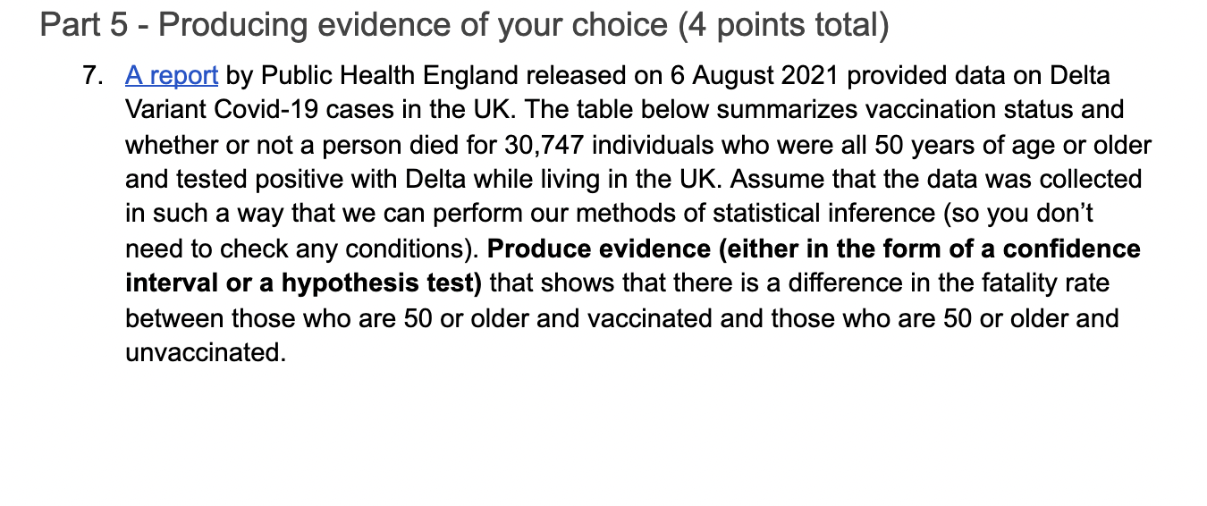 Solved Part 5 - Producing evidence of your choice (4 points | Chegg.com