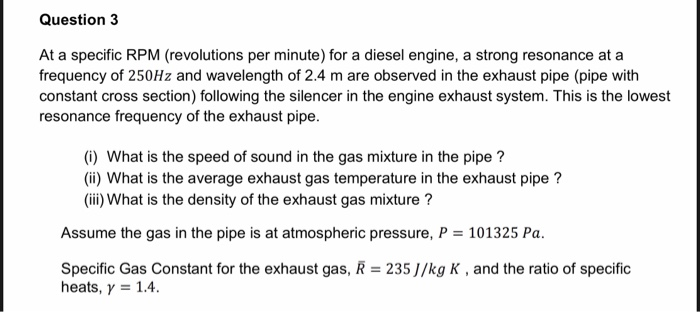 Solved Question 3 At a specific RPM (revolutions per minute) | Chegg.com
