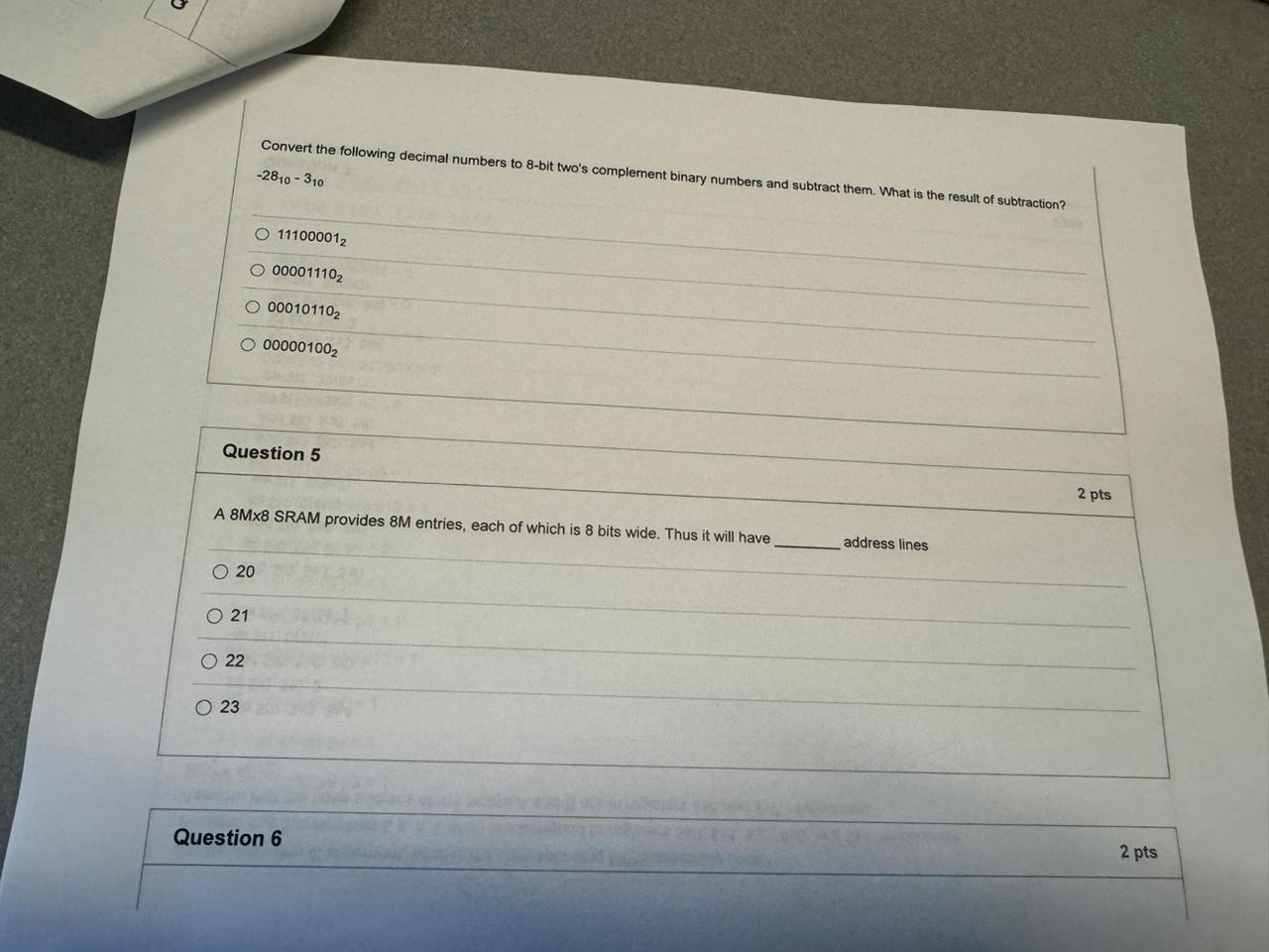 Solved Convert the following decimal numbers to 8 -bit two's | Chegg.com