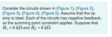Solved Consider the circuits shown in (Figure 1), (Figure | Chegg.com