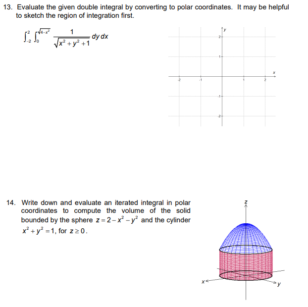 Solved 3. Evaluate the given double integral by converting | Chegg.com