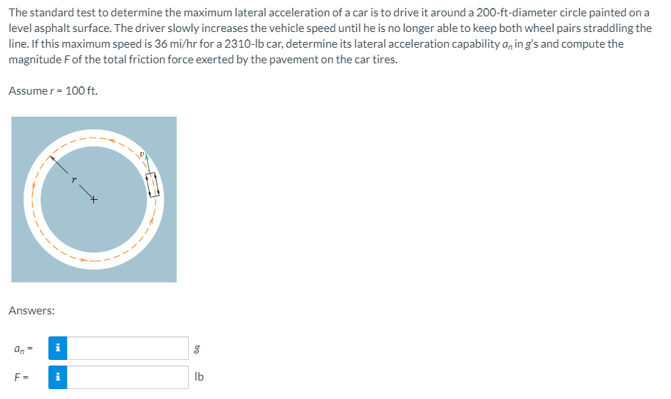 Solved The standard test to determine the maximum lateral | Chegg.com