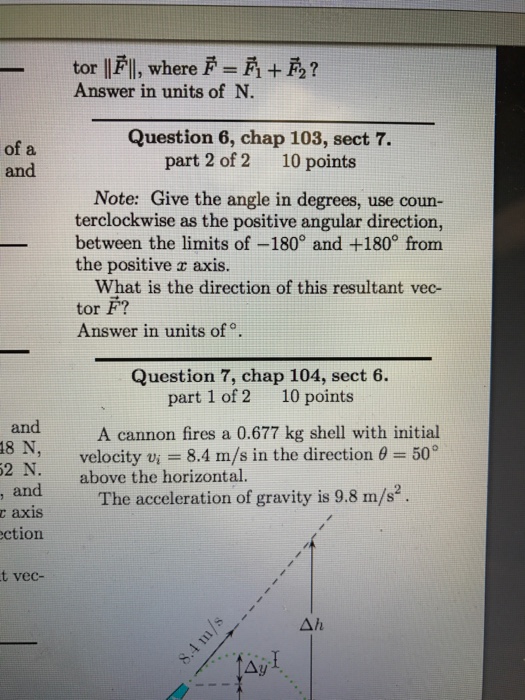 Solved Question 4, chap 103, sect 7. part 2 of 2 10 points | Chegg.com