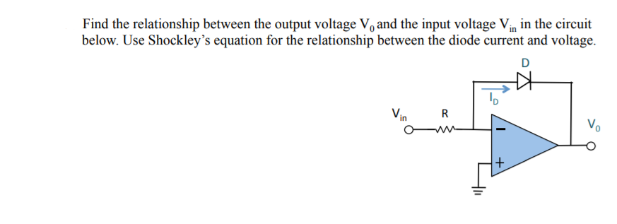 Solved Find the relationship between the output voltage Vo | Chegg.com