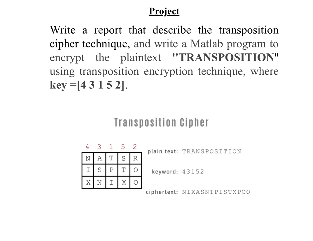 Solved Project Write a report that describe the | Chegg.com
