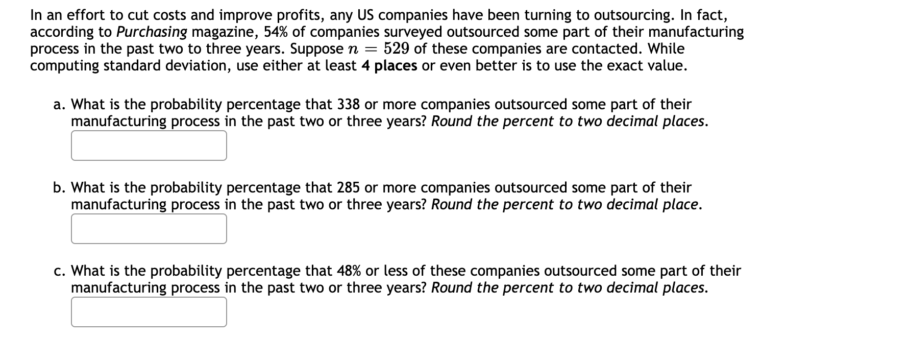 Solved In an effort to cut costs and improve profits, any US | Chegg.com