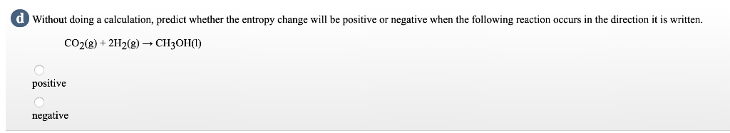 Solved Without doing a calculation, predict whether the | Chegg.com