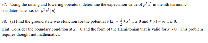 Solved 37. Using the raising and lowering operators, | Chegg.com