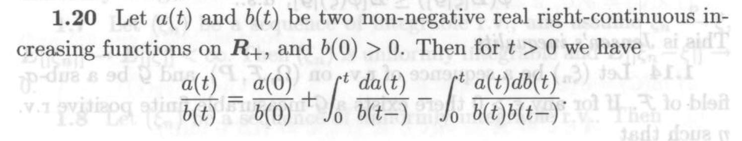 1.20 Let a(t) and b(t) be two non-negative real | Chegg.com
