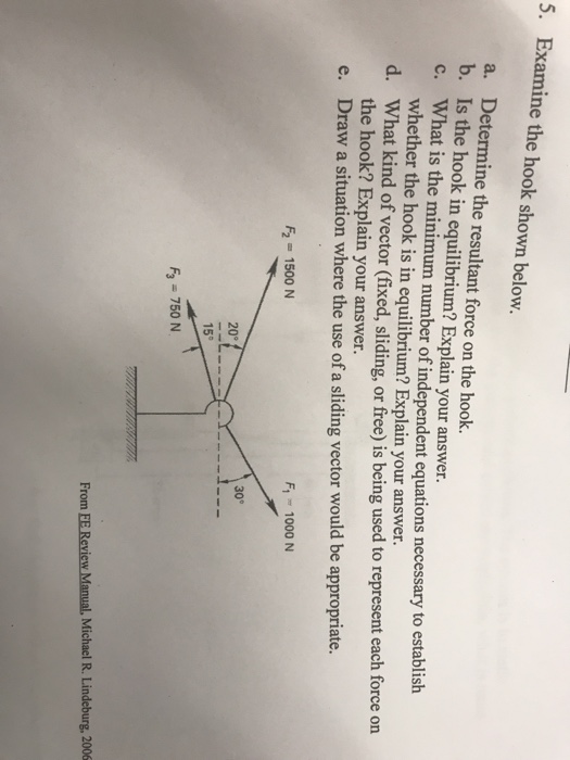 Solved 5. Examine the hook shown below. a. Determine the | Chegg.com