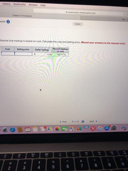 Solved History Bookmarks Window Help Chapter 12 Homework | Chegg.com