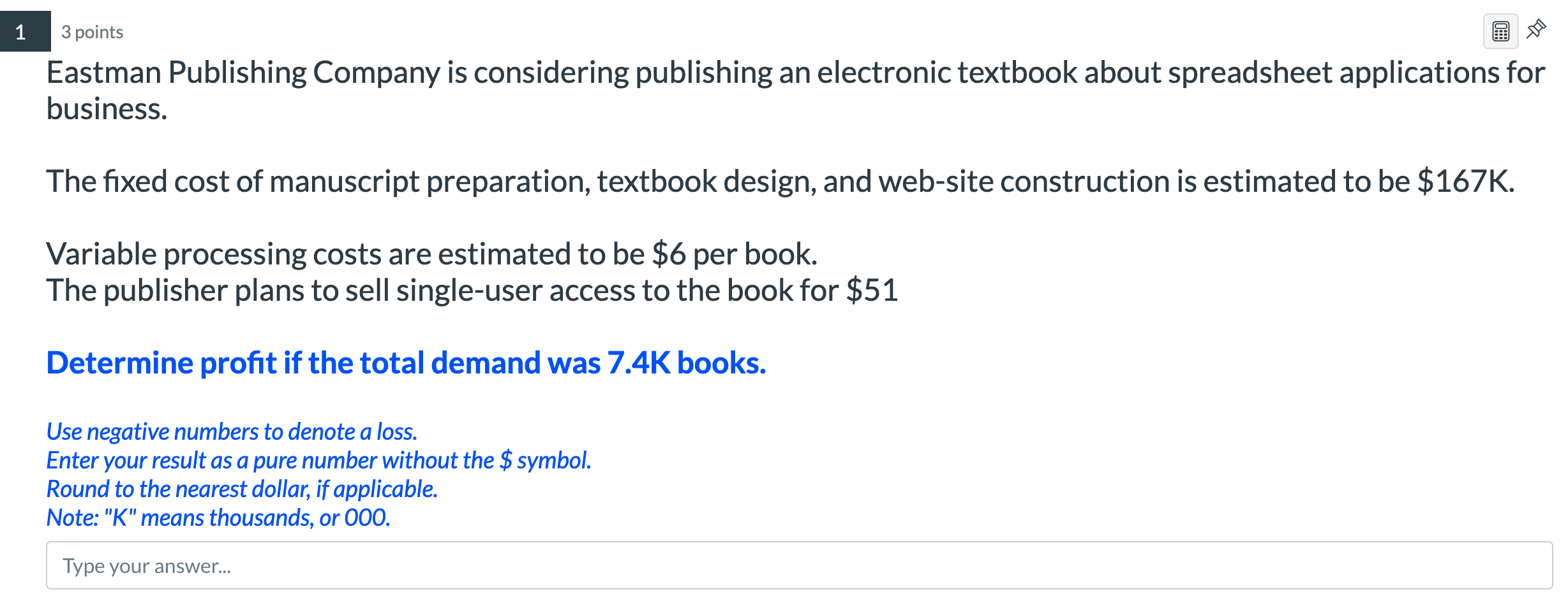 Solved Eastman Publishing Company is considering publishing | Chegg.com Solved Eastman Publishing Company is considering publishing | Chegg.com